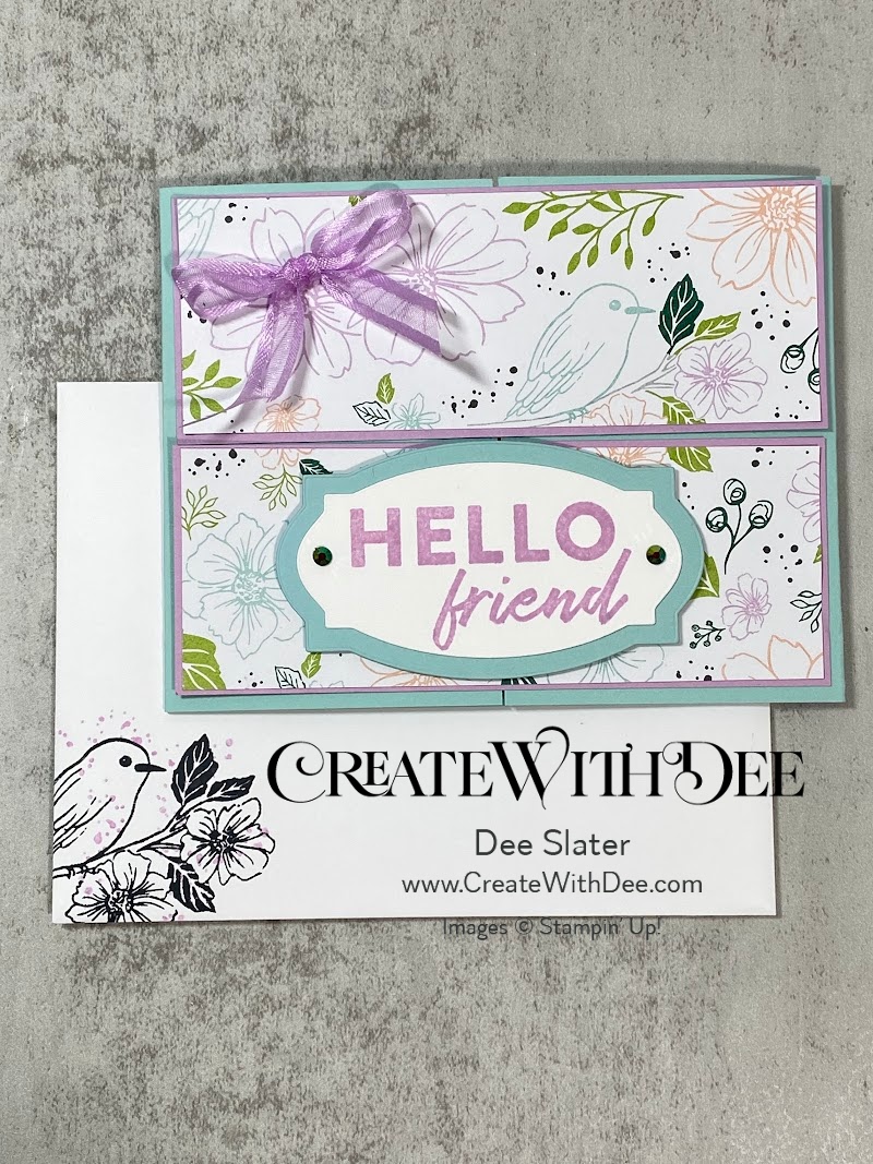 Horizontal Gatefold with Side Flaps (Cross-over) Fun Fold Card - Dee ...