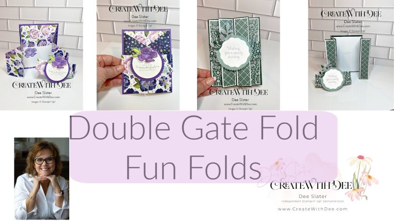 Double Gate Fold Fun Fold Cards Class - 2 Layouts - Dee Slater, Stampin ...