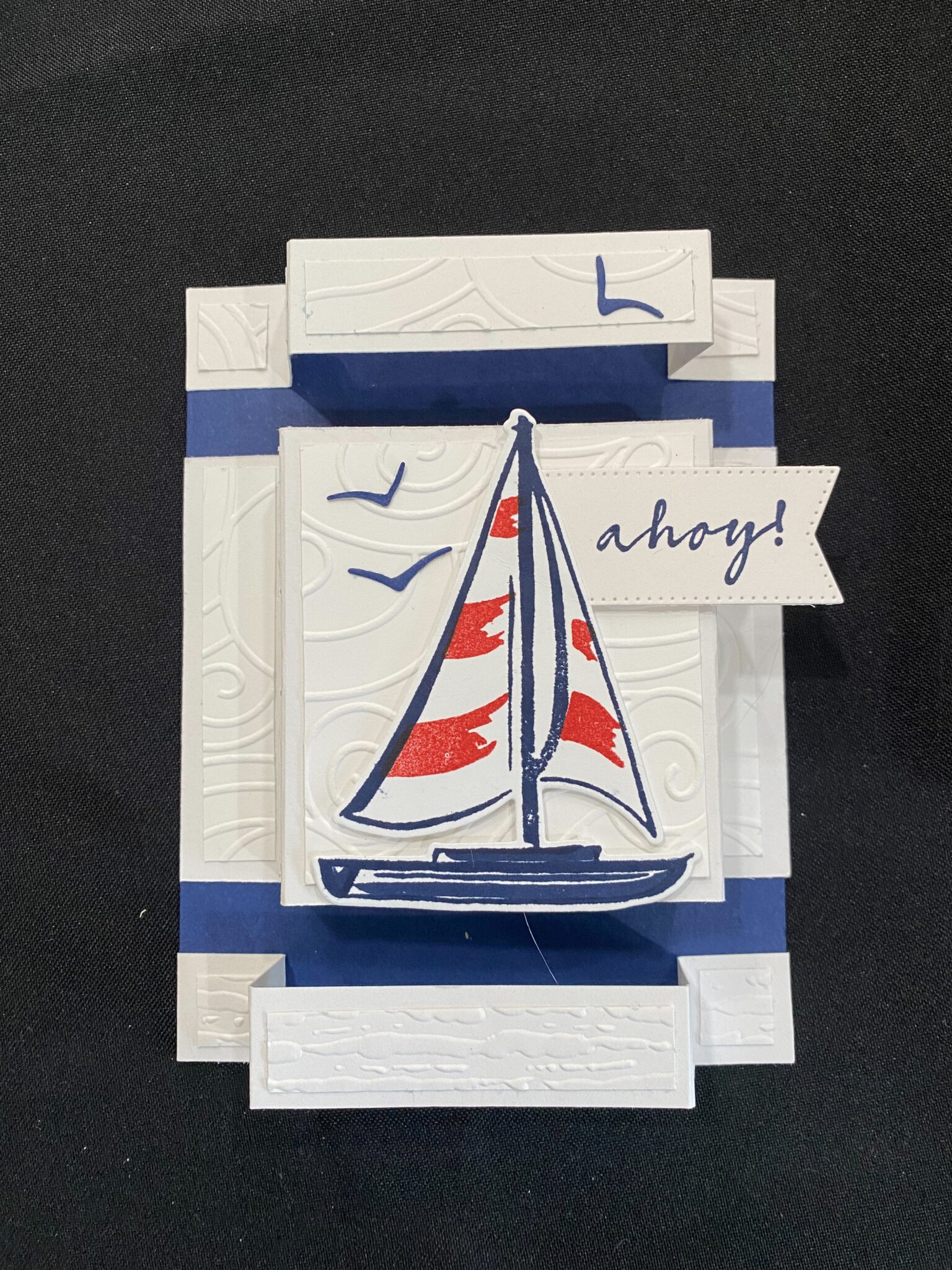 Triple Z-Fold Fun Fold Featuring Sunrise Sailing Bundle by Stampin' UP! - Dee Slater, Stampin ...